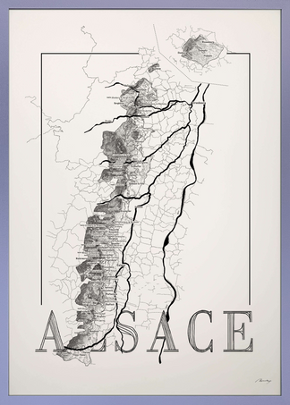 Alsace wine map – Brushery