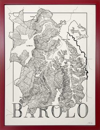 Barolo wine map – Brushery