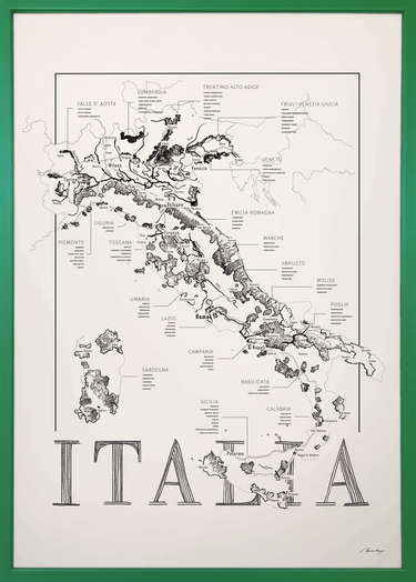 Italia wine map – Brushery