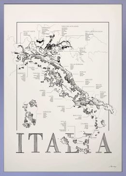 Italia wine map – Brushery