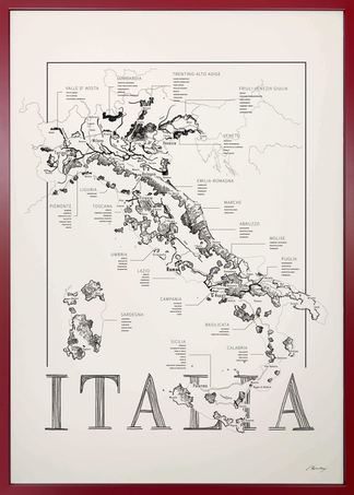 Italia wine map – Brushery