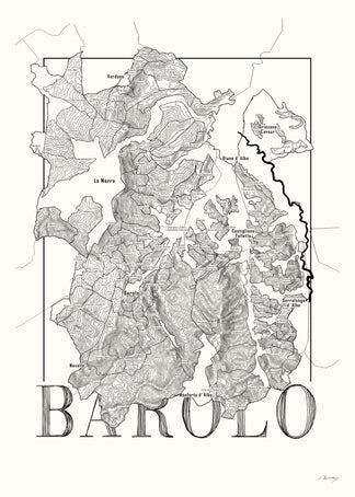 Barolo wine map – Brushery