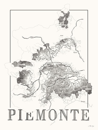 Piemonte wine map – Brushery