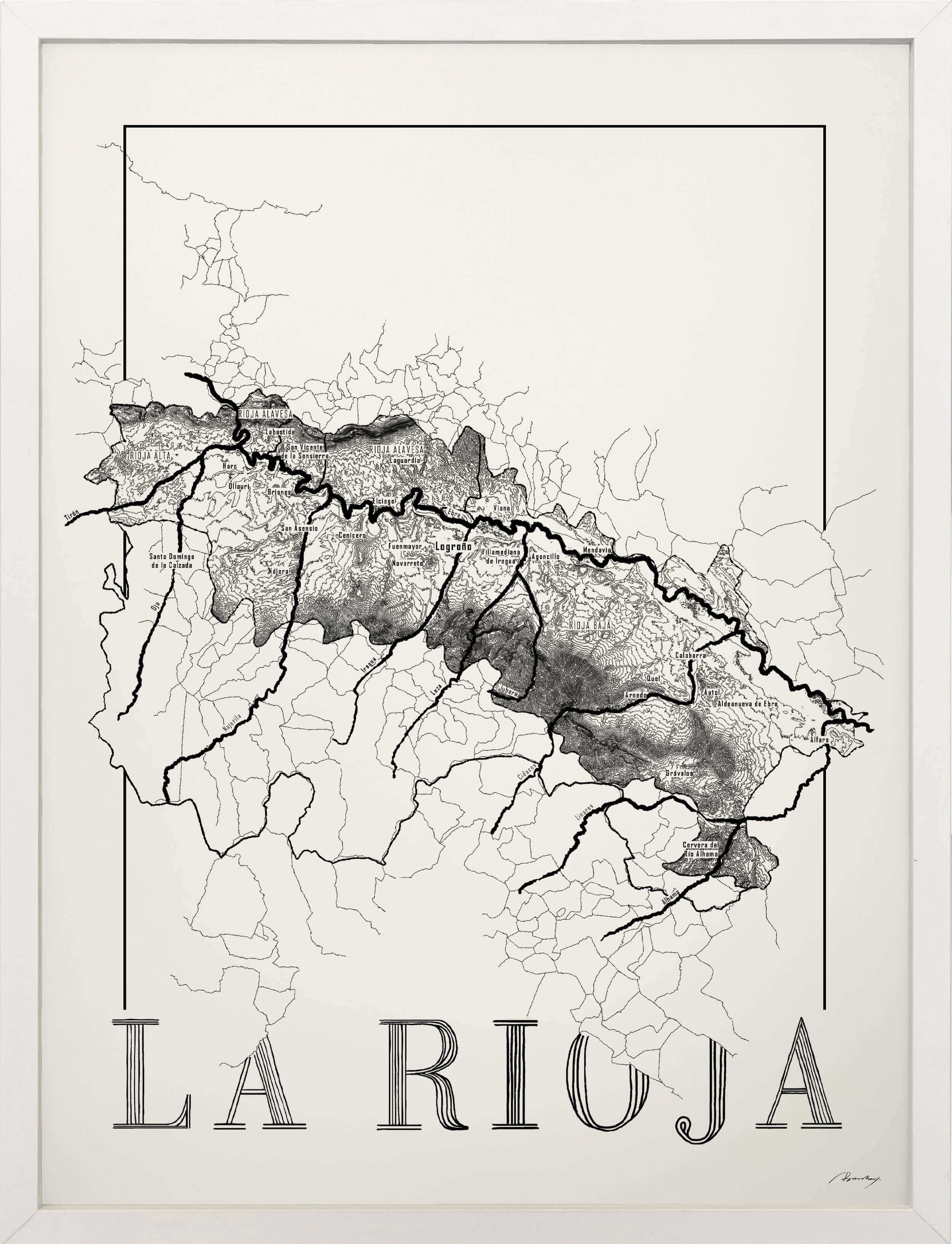 La rioja wine map – Brushery